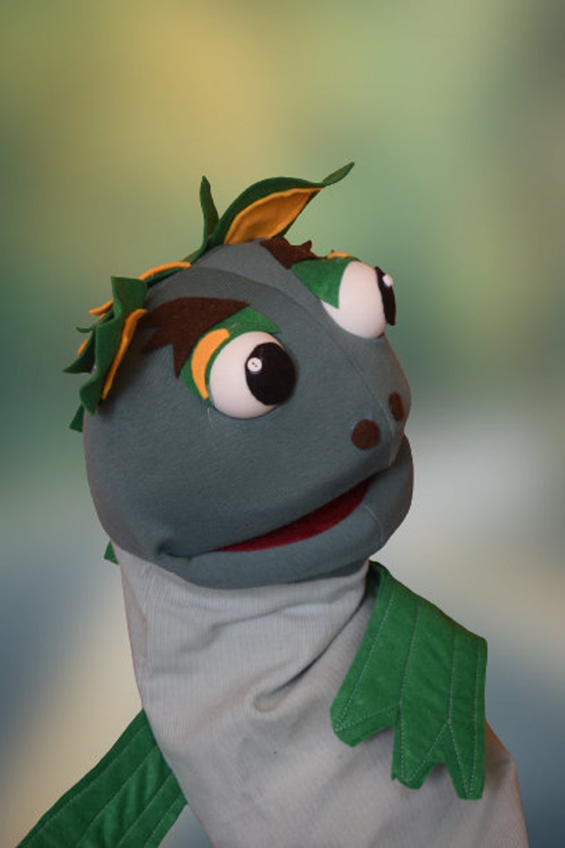 Dragon of Fears a Small Muppet Type Puppet for Playing Educational Use ...