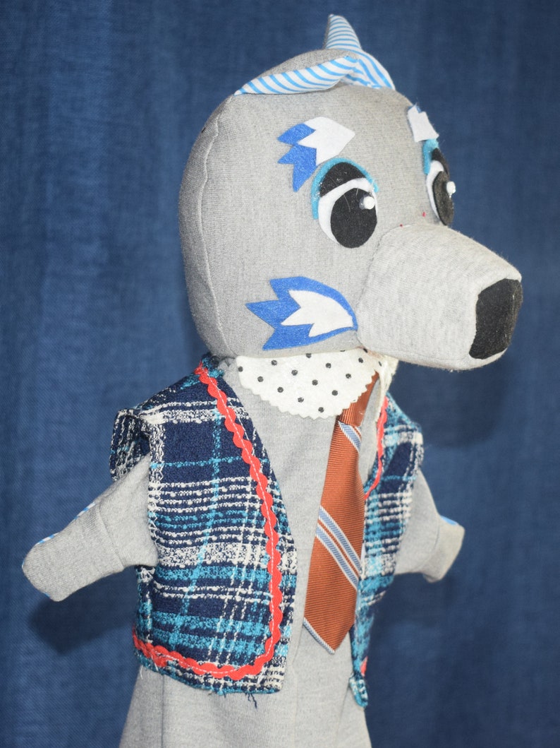 The Gray Wolf, a Puppet for Puppetry, for Storytelling, for Play, a ...
