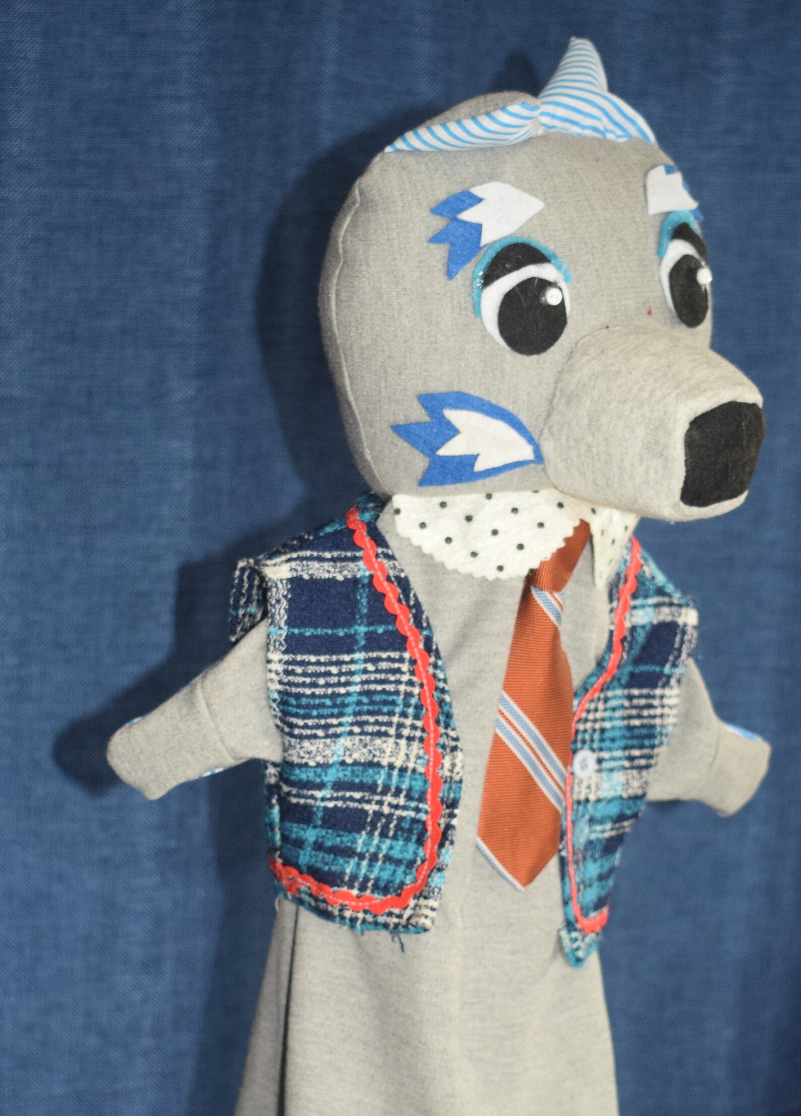 The Gray Wolf, a Puppet for Puppetry, for Storytelling, for Play, a ...