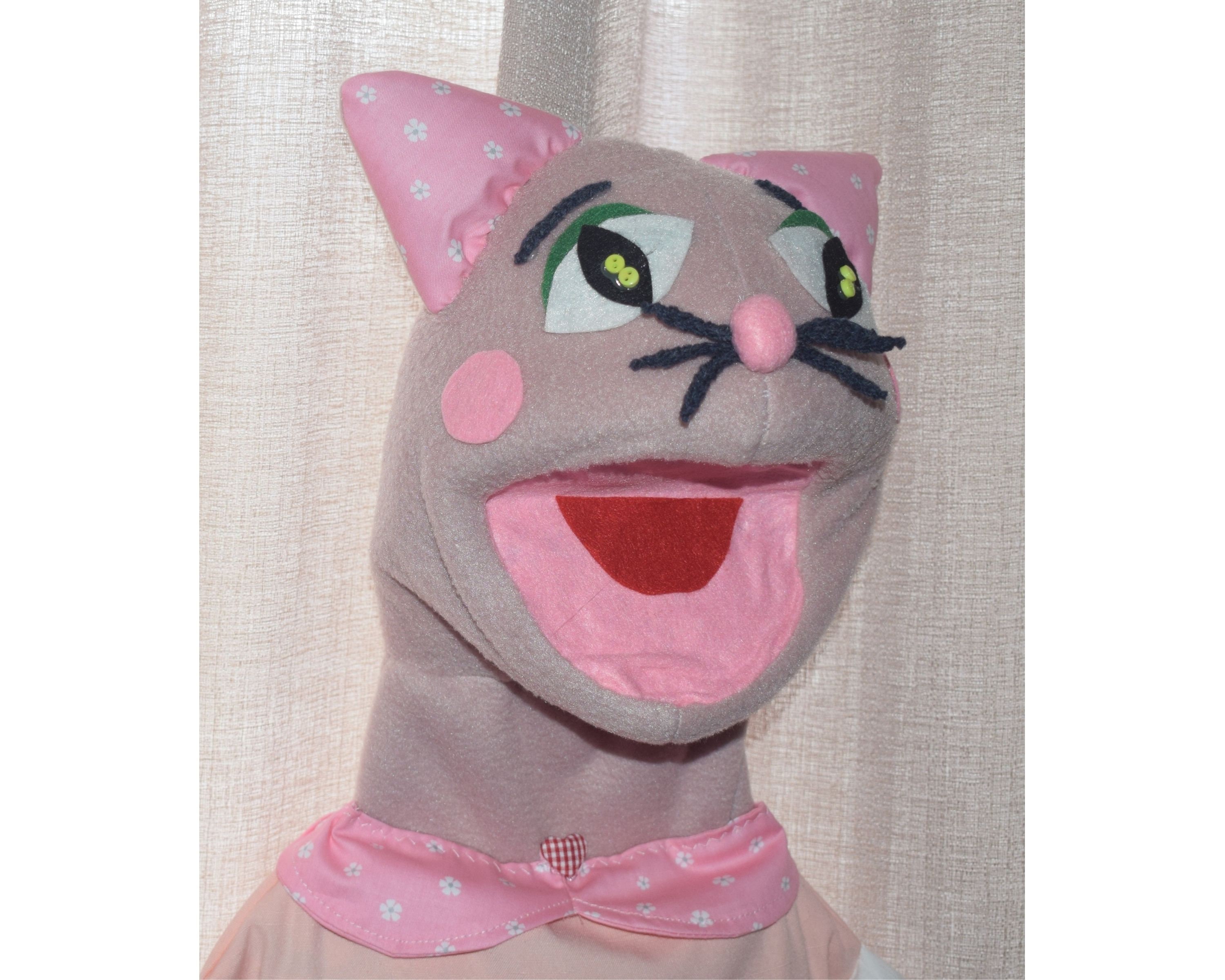 Great Muppet Cat Puppet, for Kids Having Speech Problems, for ...