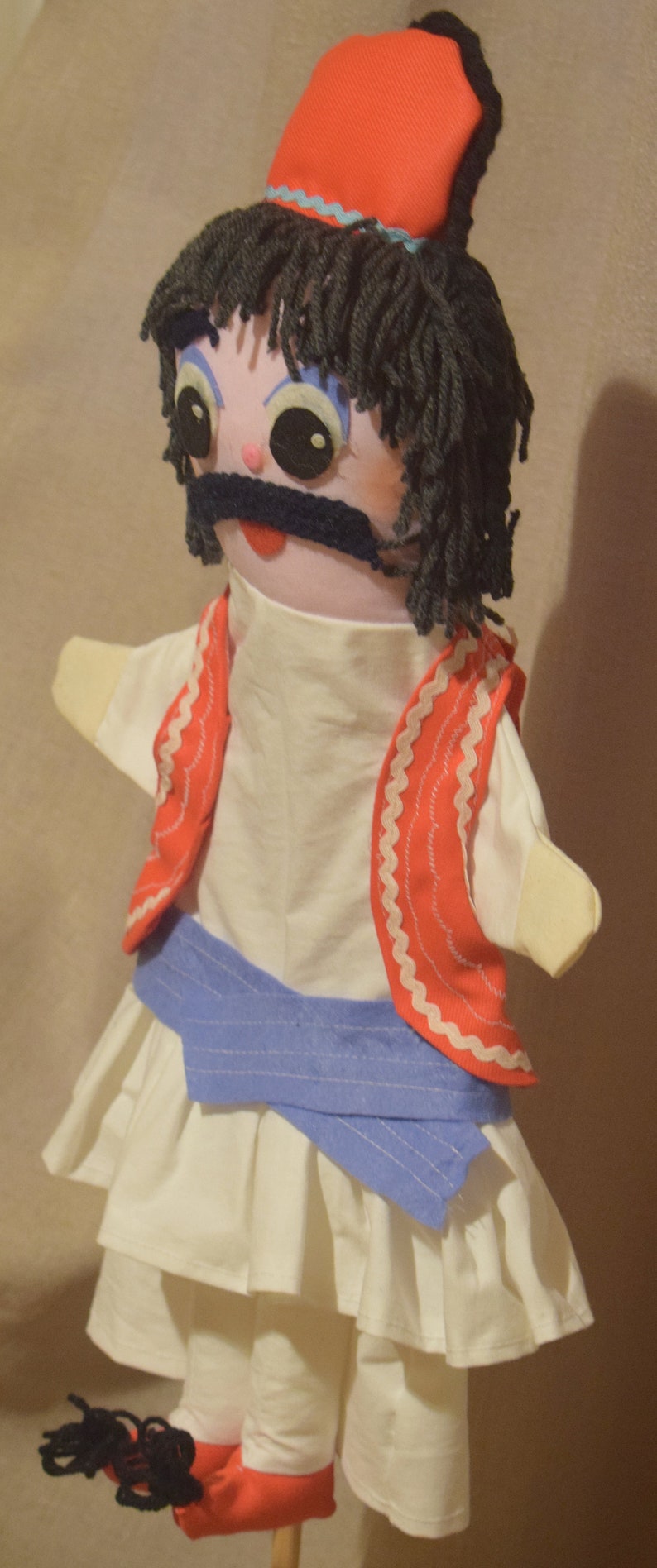 Puppet Show Hand Puppet With Authentic Traditional Greek Costume for ...