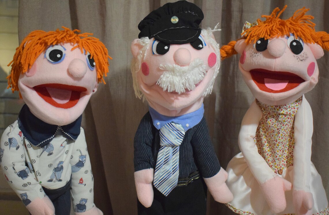 Handmade Muppet Boy Educational Puppet Ideal for Kids and Teachers 50cm ...