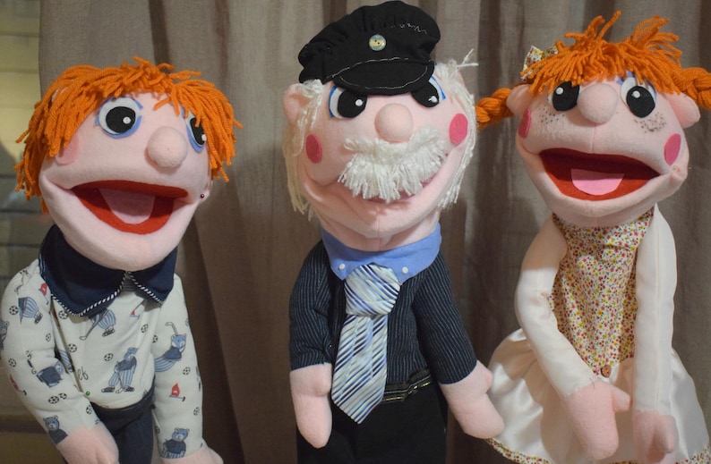 Handmade Muppet Boy Educational Puppet Ideal for Kids and Teachers 50cm ...