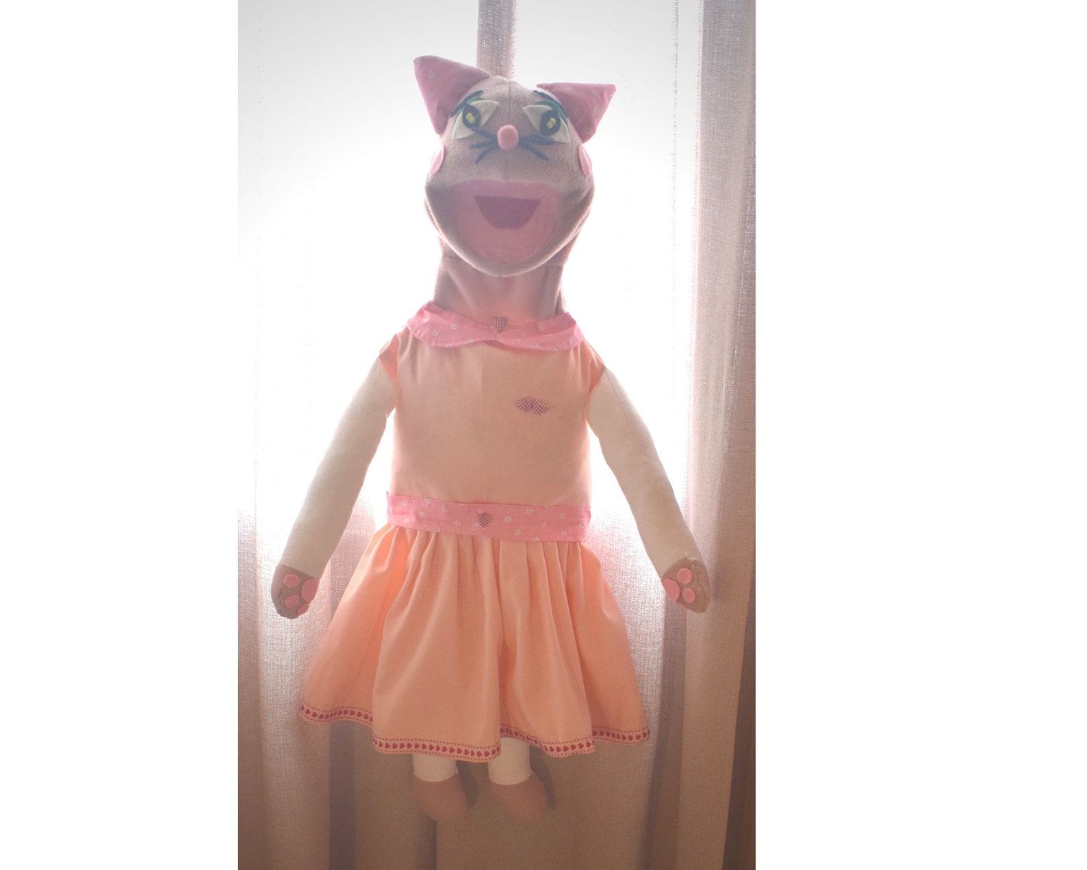 Great Muppet Cat Puppet, for Kids Having Speech Problems, for ...