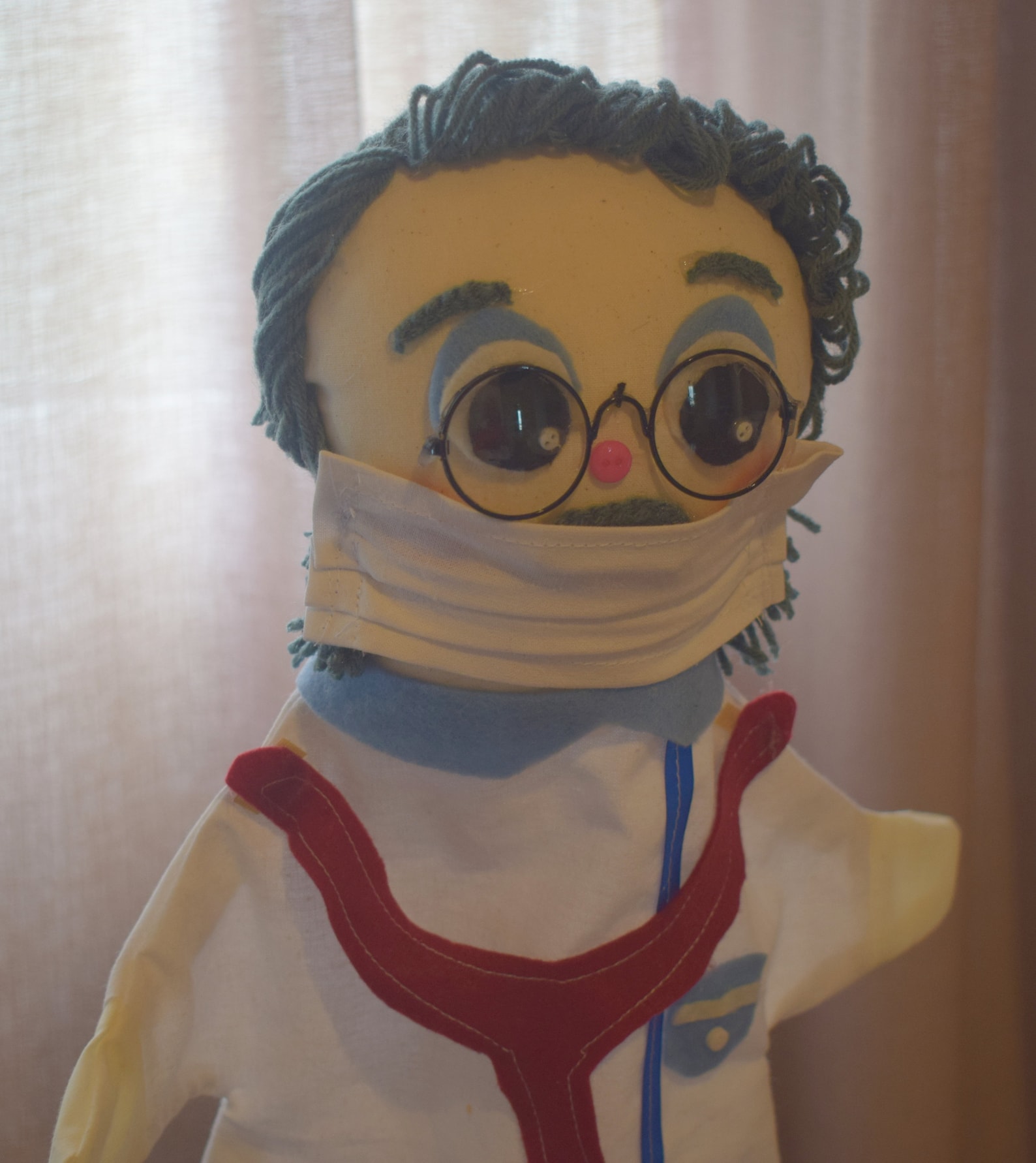 The Doctor a Hand Puppet for Theatrical Play Puppetry Rules - Etsy