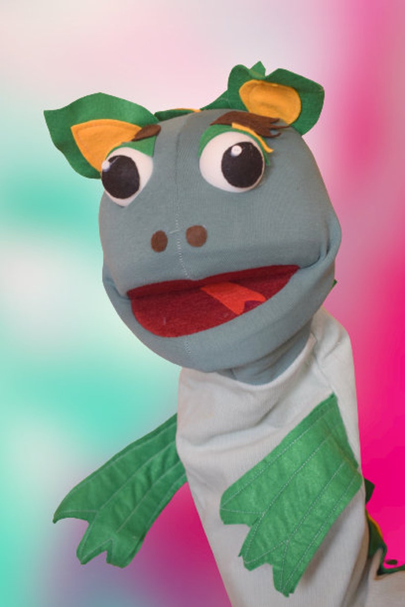 Dragon of Fears a Small Muppet Type Puppet for Playing Educational Use ...