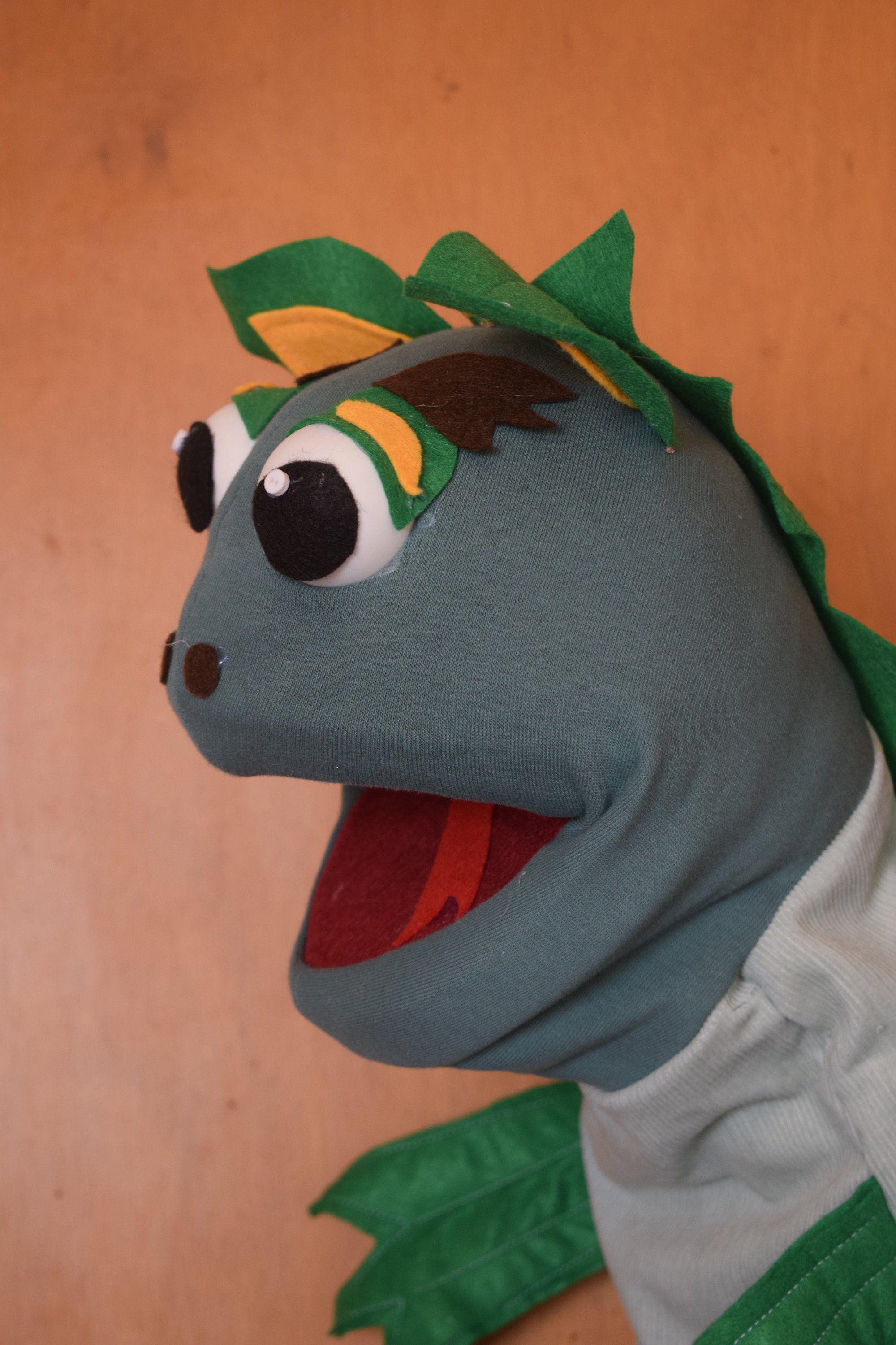 Dragon of Fears a Small Muppet Type Puppet for Playing Educational Use ...