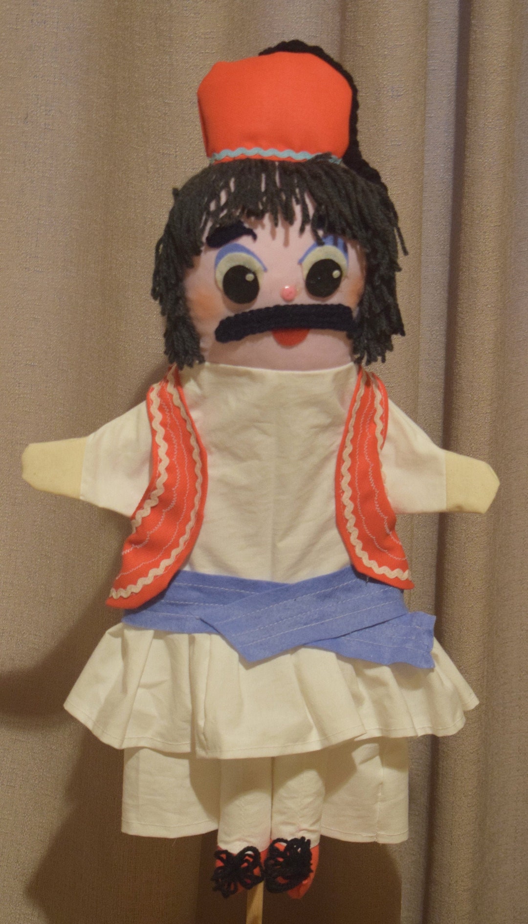 Puppet Show Hand Puppet With Authentic Traditional Greek Costume for ...