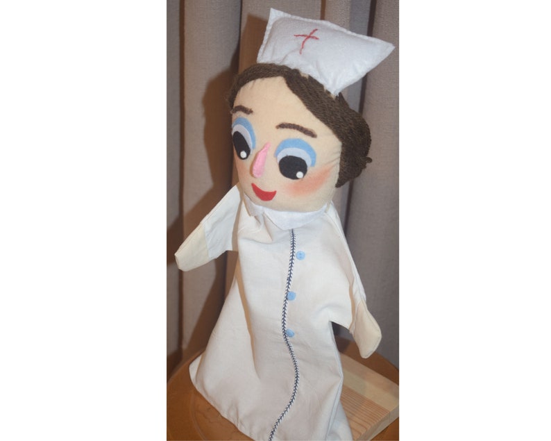 Little Nurse,hand Made Puppet for Role Play for Lessons,pretended Play ...