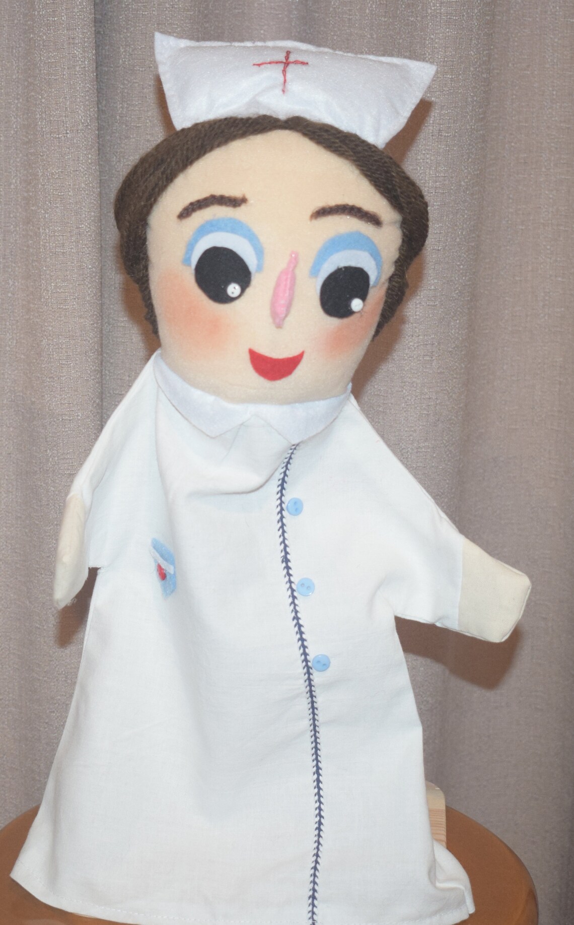 Little Nurse,hand Made Puppet for Role Play for Lessons,pretended Play ...
