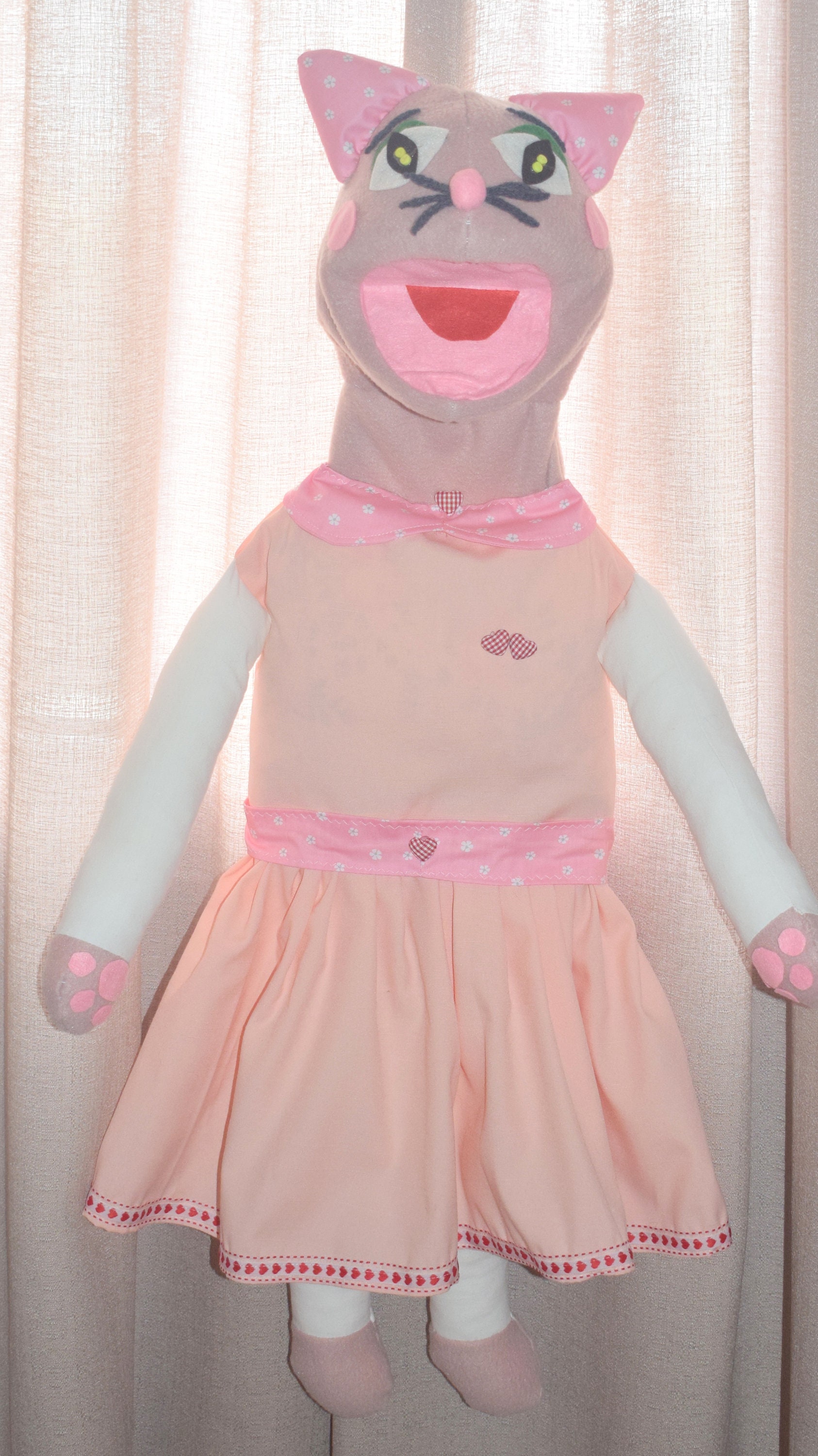 Great Muppet Cat Puppet, for Kids Having Speech Problems, for ...