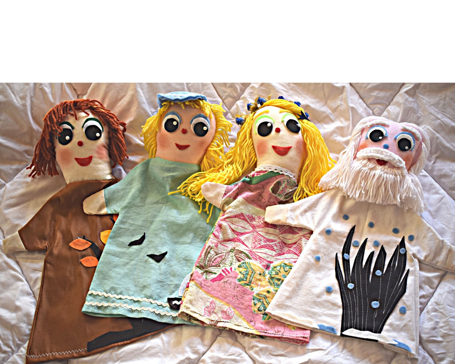 Set of 6 Traditional Greek Puppets 2 Ladies and 4 Seasons for - Etsy
