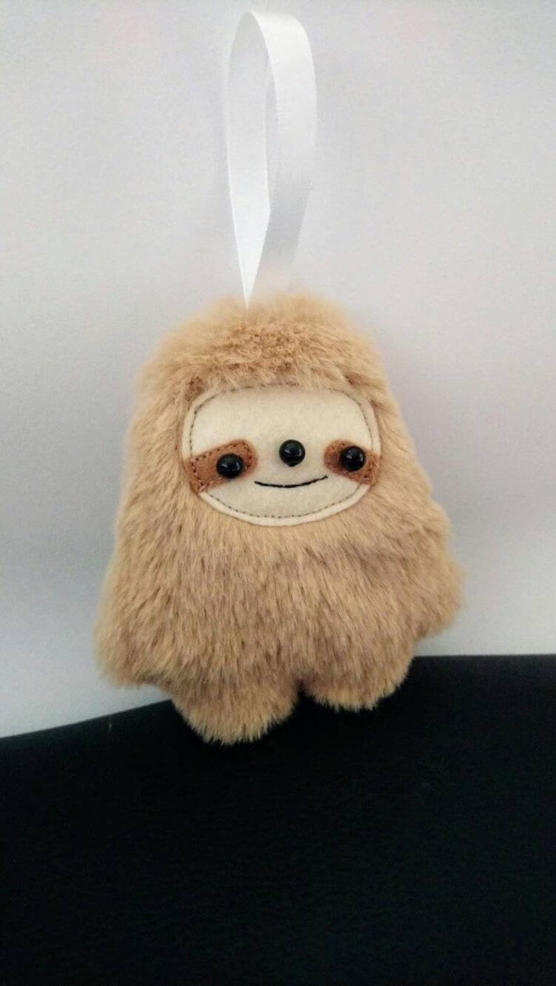 Sloth Plushie Hanging Decoration Mini Sloth Christmas Tree | Etsy