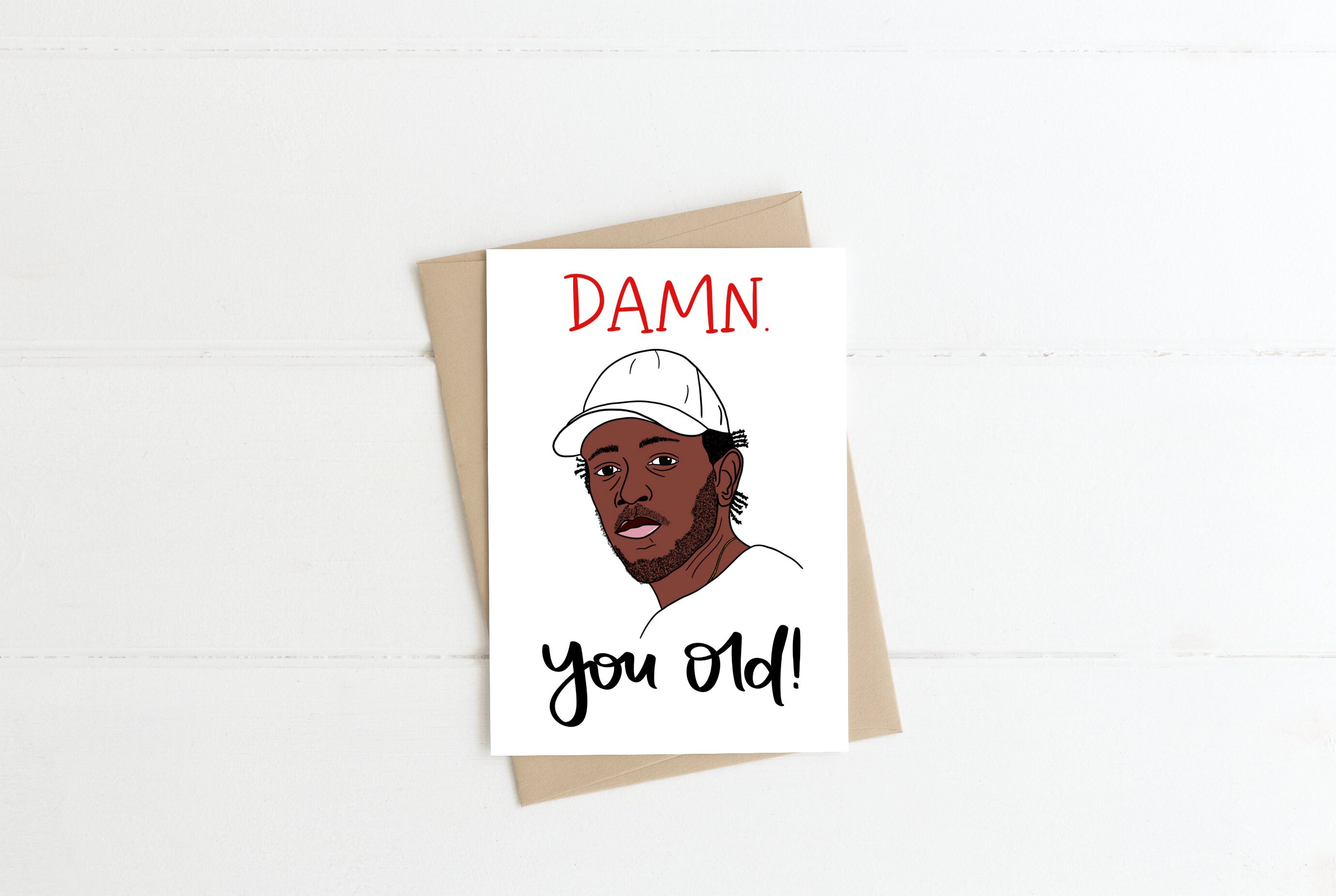 Kendrick Lamar Happy Birthday Card, Hip Hop Culture, Gangsta Rapper ...