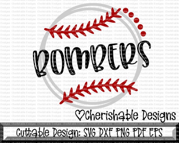 Craft Supplies & Tools Bombers Baseball Cutting file svg pattern dxf ...