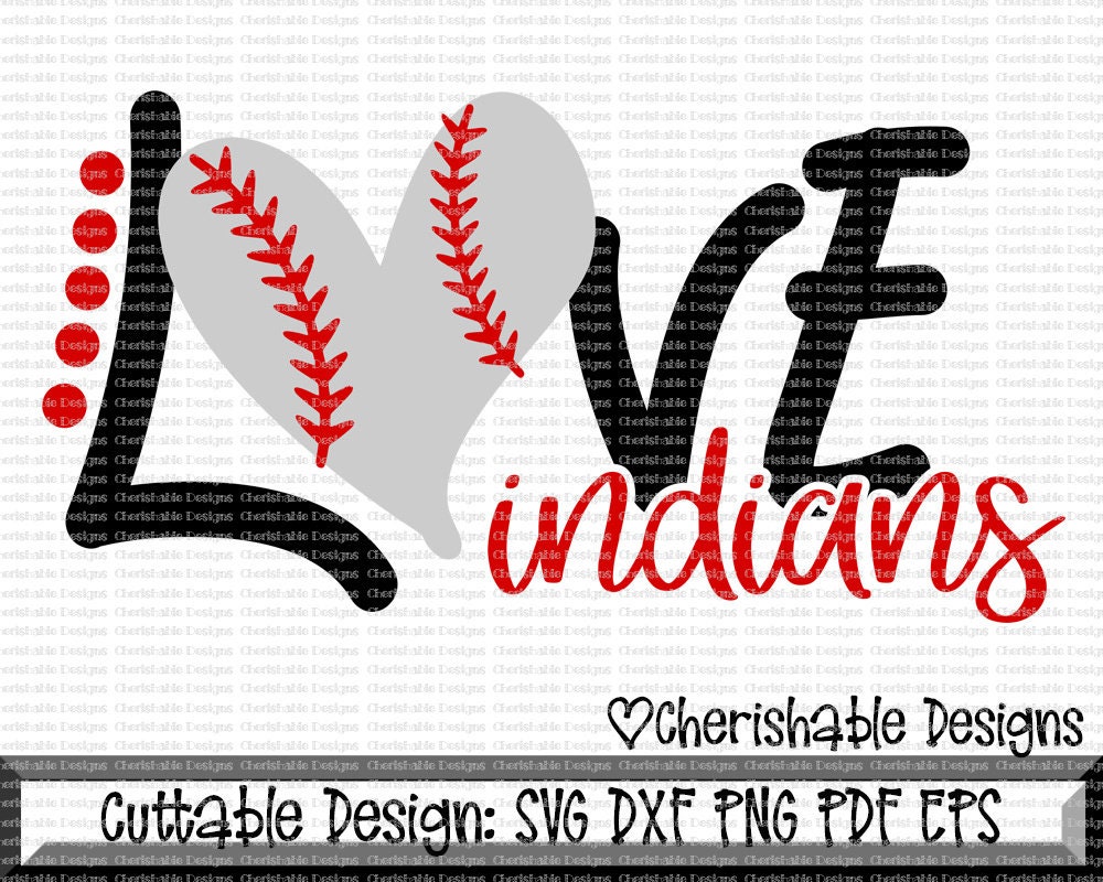 Baseball Svg Indians Baseball Cutting Design Softball Svg | Etsy