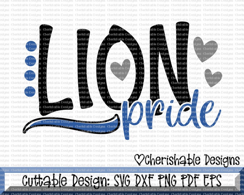 Lion Pride Svg Football Svg Baseball Svg Cheerleader Svg - Etsy