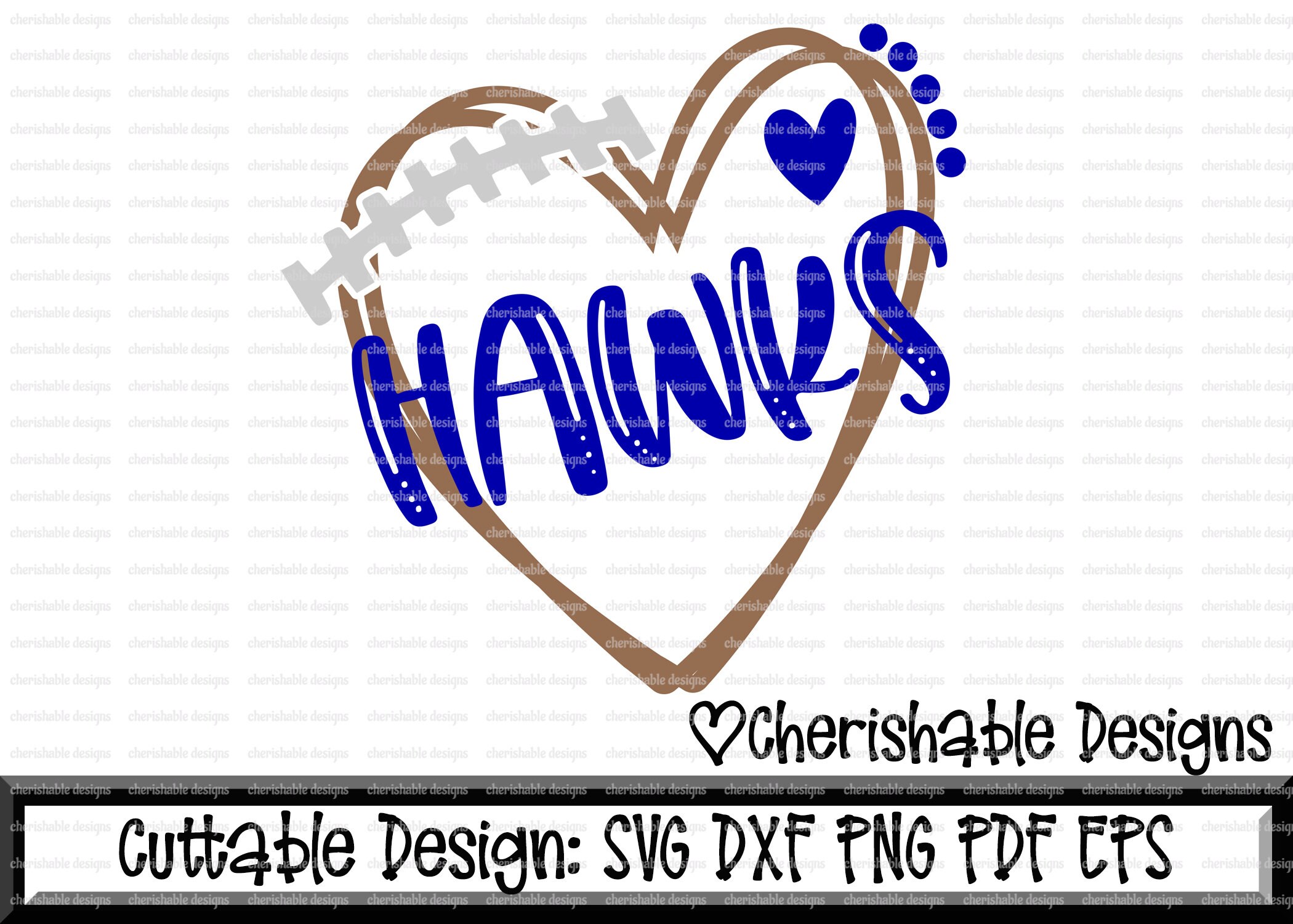 Football Svg Hawks SVG Hawks Football Cutting File Heart | Etsy