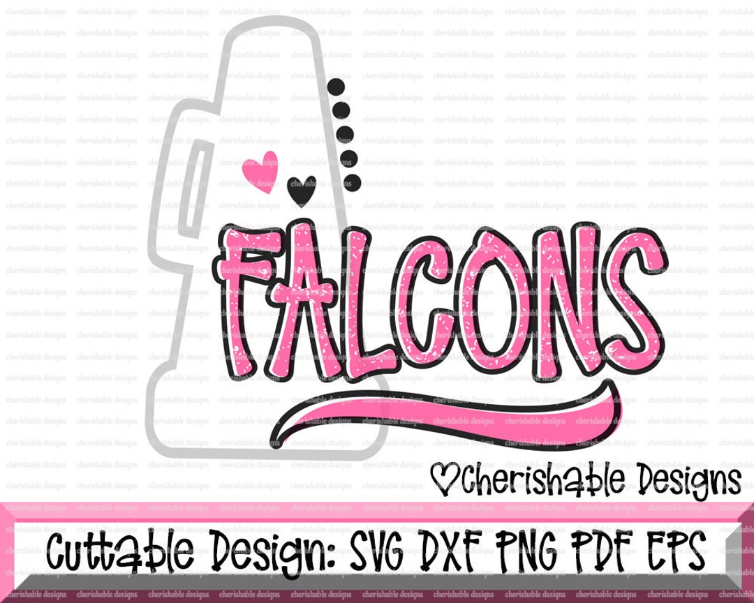 Cheerleader Svg, Falcons Cheer Svg, Cheerleader Cutting File, Cheer Mom ...