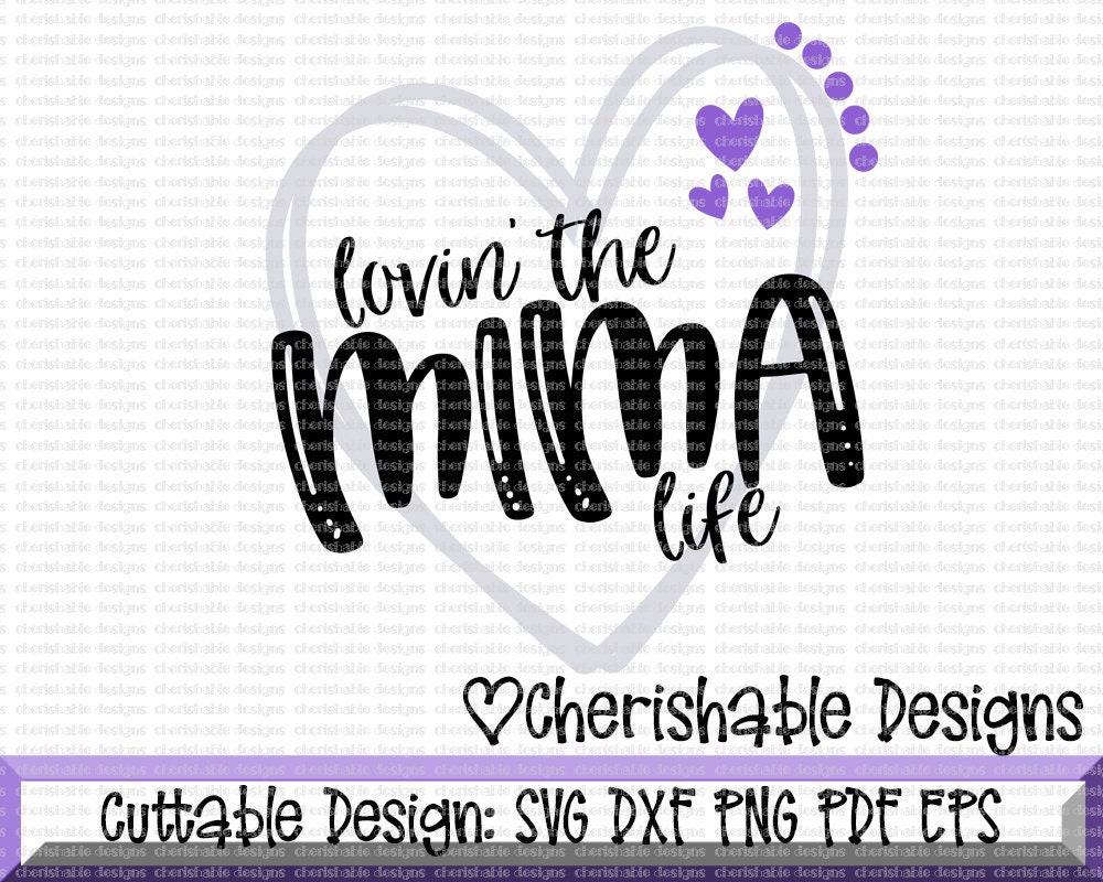 Mima Svg Grandma Svg MimaCutting file heart frame Grandma | Etsy