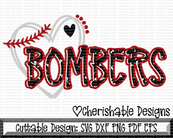 Baseball Svg Softball Svg Bombers Baseball Cutting File - Etsy Denmark
