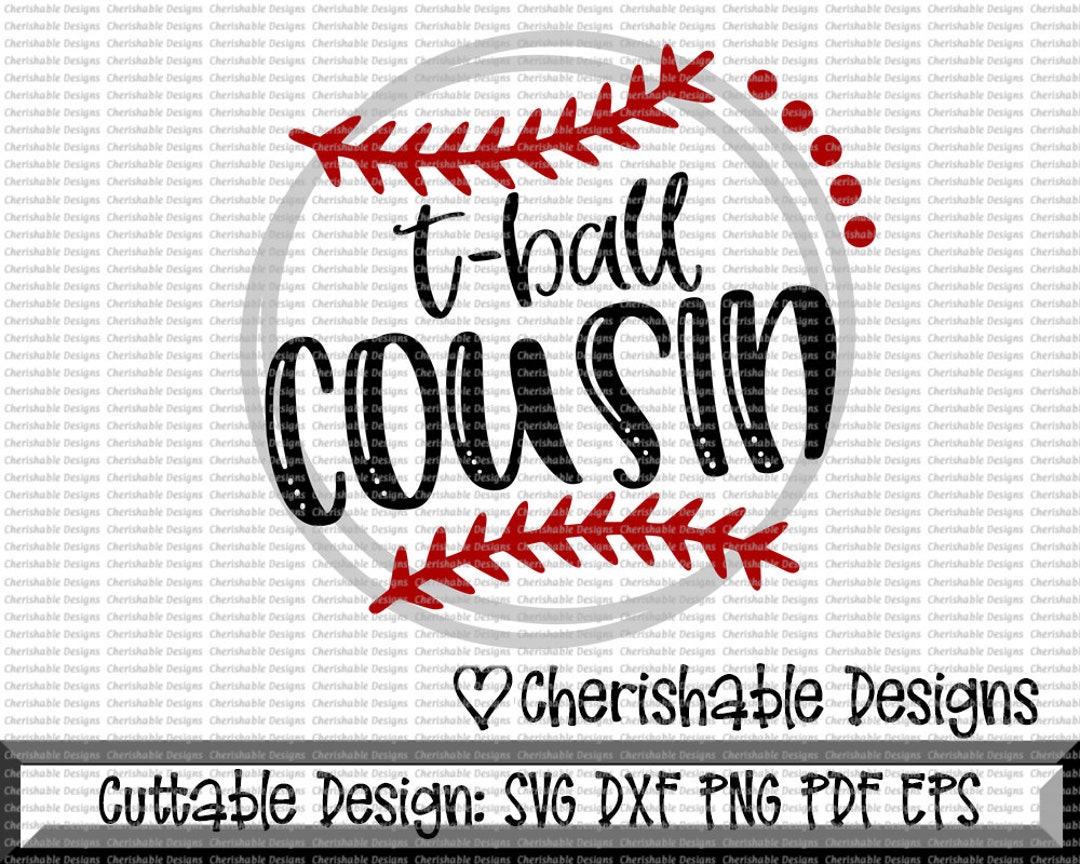 Baseball Svg, Baseball Cousin Svg, Baseball Cutting File, Heart Frame ...