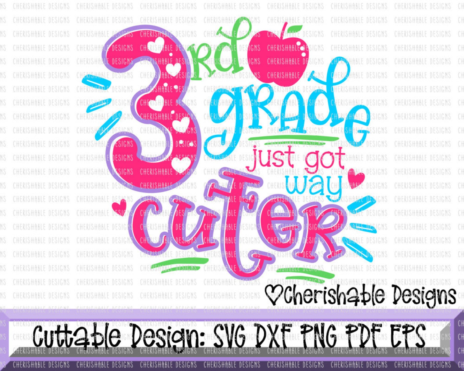 3rd Grade Svg Third Grade Svg School Svg Back to School - Etsy