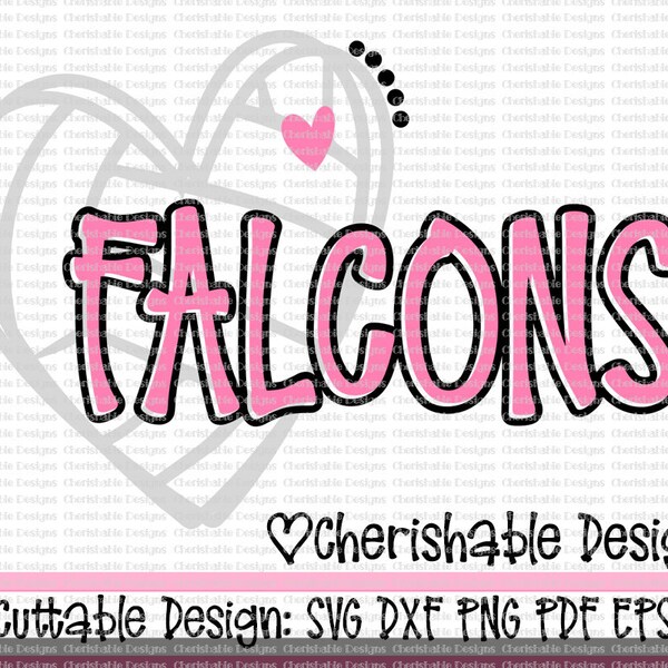 Falcon Volleyball Svg - Etsy