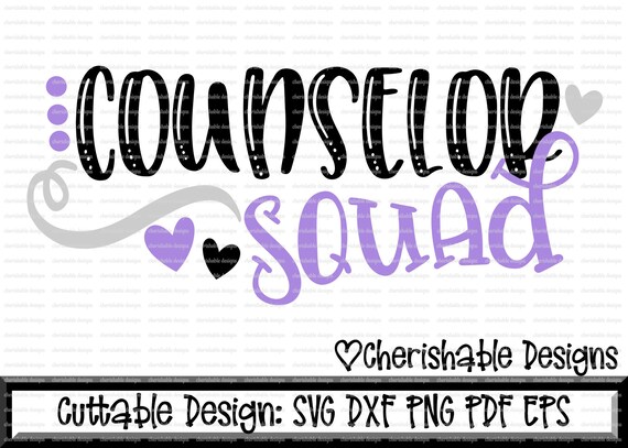 Counselor Squad svg School svg Teacher svg Last day of | Etsy