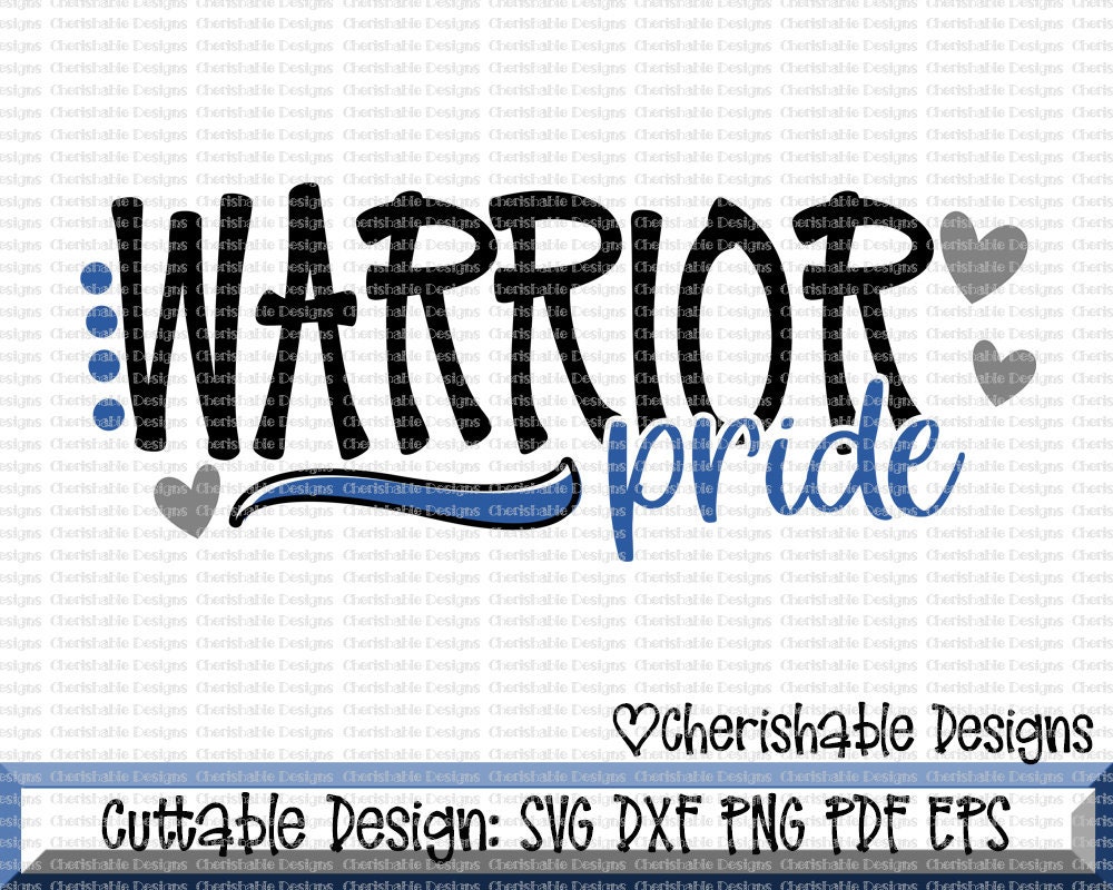 Warrior Pride Svg Football Svg Baseball Svg Cheerleader | Etsy