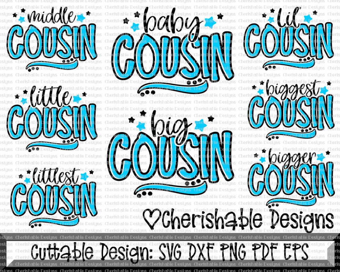 Cousin Svg, Cousin Bundle Svg, Family Svg, Family Reunion Svg, Cousin ...