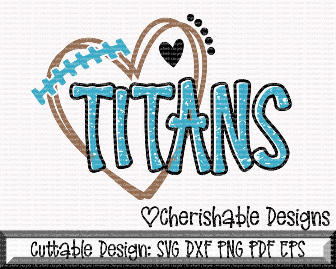 Football Svg, Titans SVG, Titans Football Cutting File, Distressed ...