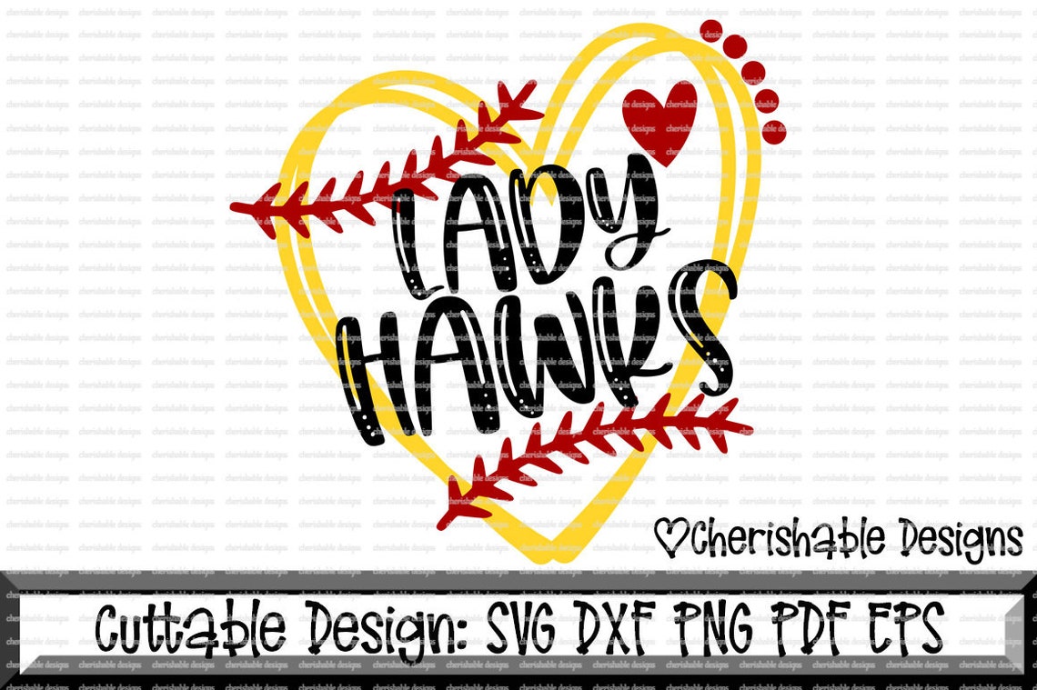 Baseball Svg Softball Svg Lady Hawks Softball Cutting File - Etsy