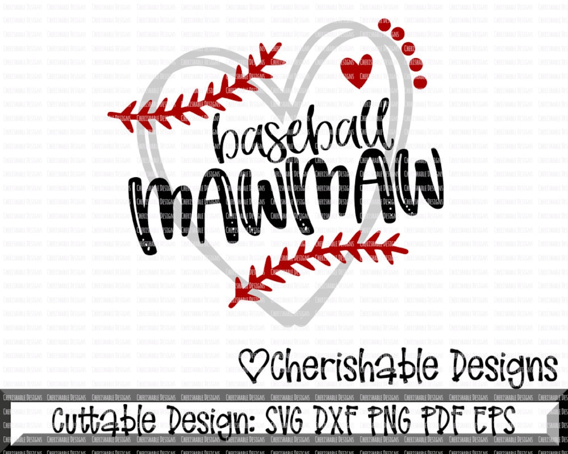 Baseball Svg Baseball Mawmaw Svg Baseball Cutting File - Etsy