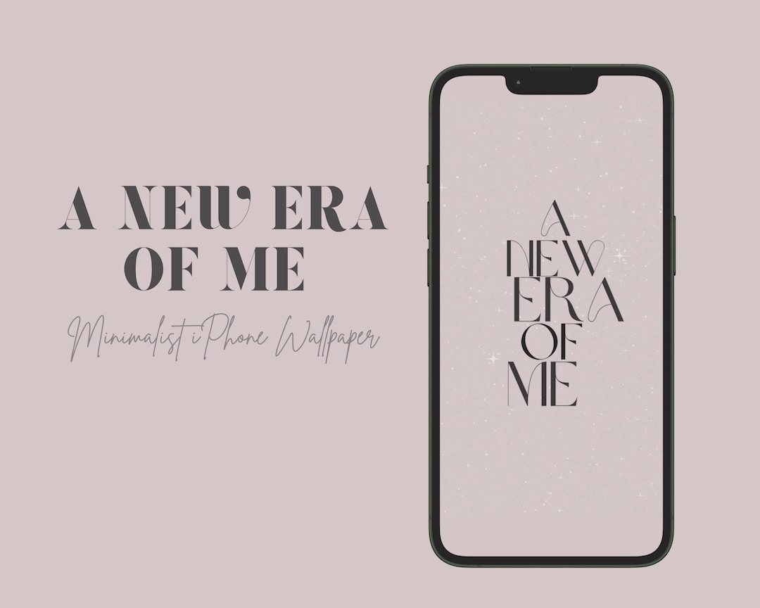 New Era iPhone Wallpaper | Minimalist Self Growth Lock Screen (digital ...
