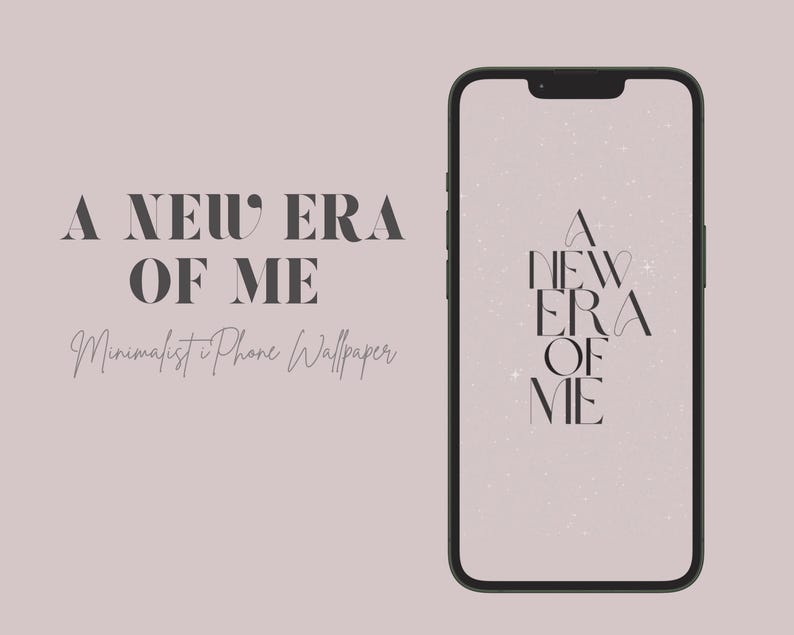 New Era iPhone Wallpaper | Minimalist Self Growth Lock Screen (digital ...