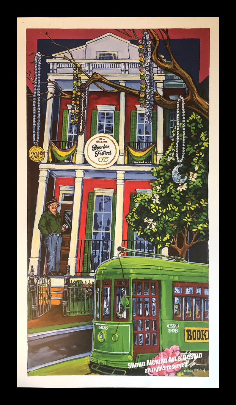New Orleans Bourbon Fest Signed & Numbered Poster 2019 - Etsy