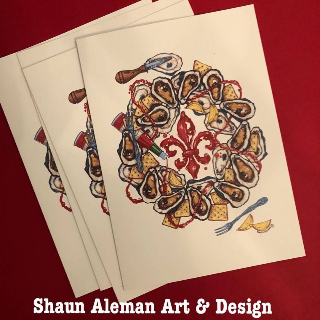 Oyster Reef Note Card Packs With Envelopes - Etsy