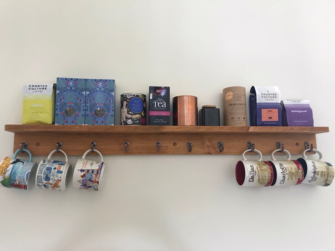 10 Cup Coffee Mug Holder|farmhouse Kitchen|barista Decor|coffee Bar ...