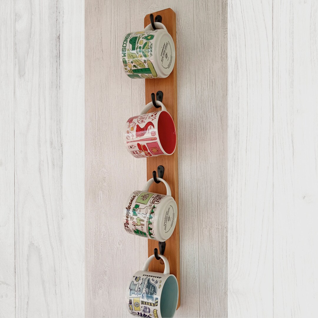 You Are Here Mug Rack|starbucks Been There|vertical Mug Rack|space ...