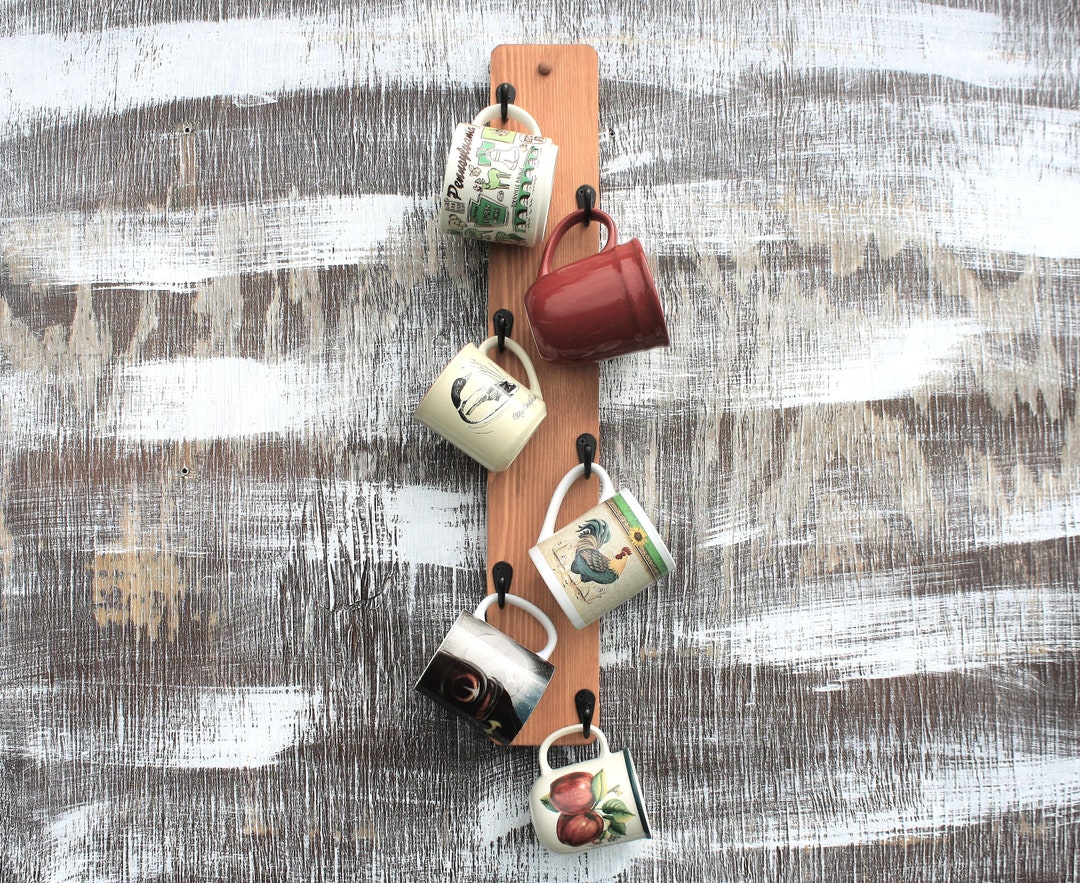 Vertical Mug Rack|starbucks Hot Chocolate Mug Rack Apartment Spacesaver ...