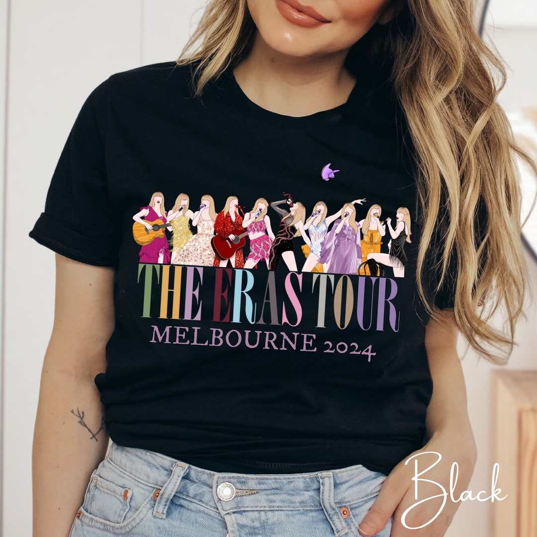 Taylor Swift the Eras Tour Melbourne Bella Canvas 3001 Tshirt - Etsy