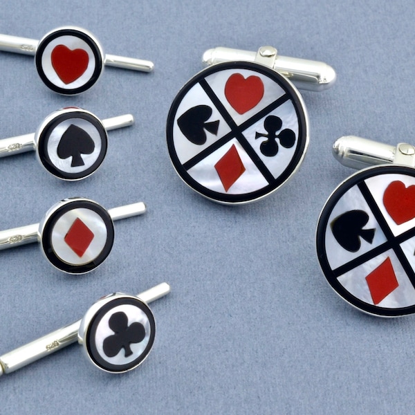 Card Cufflinks - Etsy