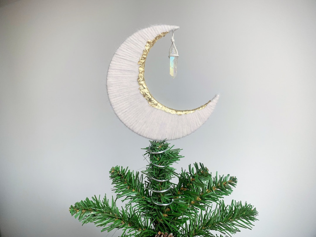 Tree Topper, Christmas Moon - Etsy