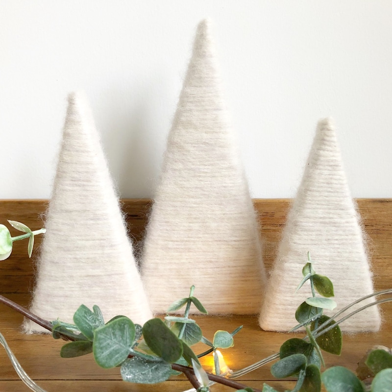 Yarn Christmas Trees - Etsy UK