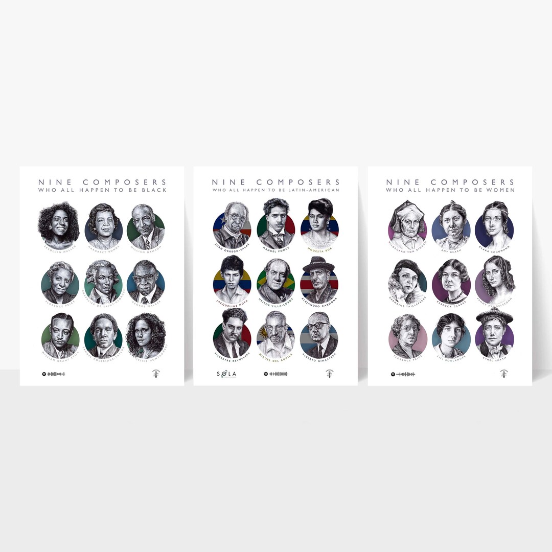 Classroom Poster: Nine Composers Bundle Set (3) - Etsy