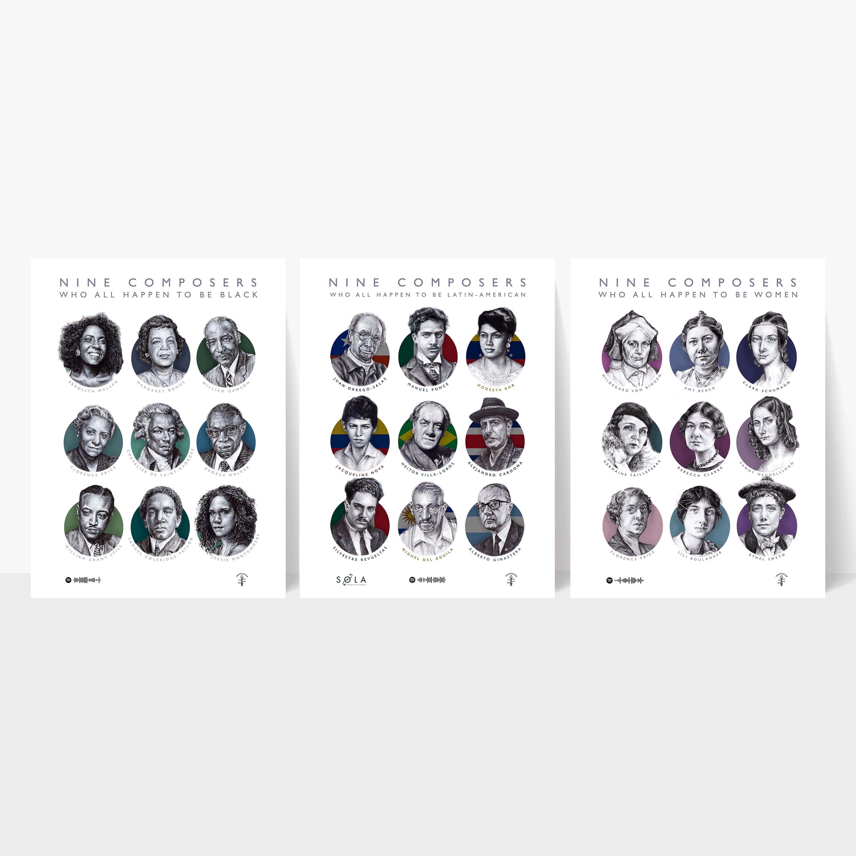 Classroom Poster: Nine Composers Bundle Set (3) - Etsy