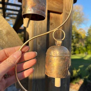 Winding Bells - *wood Dinger Bell - Hanging Yard Art - Garden Decor ...