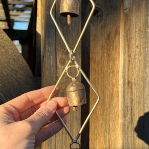 Cascade Bells - *wood Dinger Bell - Hanging Yard Art - Garden Decor ...