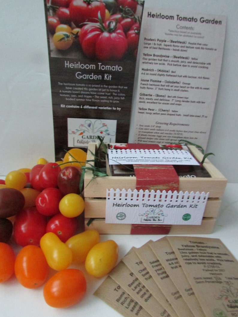 Heirloom Artisan Tomato Garden Seed Collection - Grow Kit Gardening ...